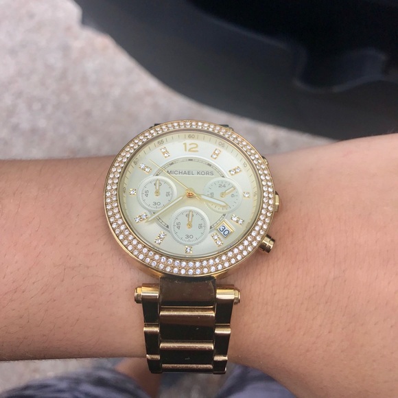 Michael Kors | Accessories | Gold Michael Kors Parker Watch | Poshmark